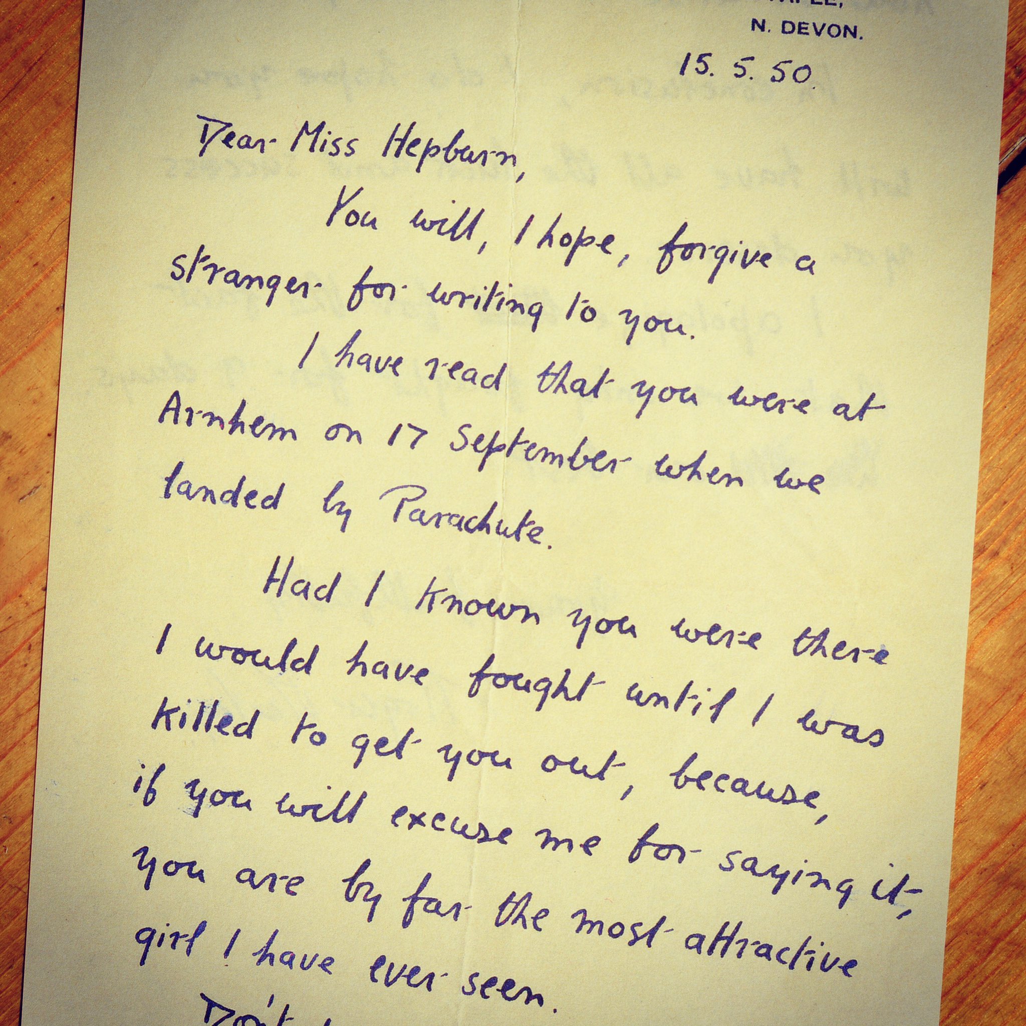 Audrey Hepburn Handwriting