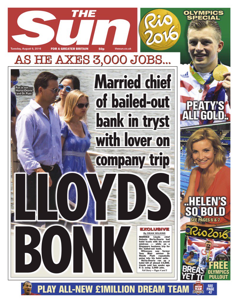 "Lloyds bonk"—António Horta Osório's affair with Wendy Piatt gets the ...