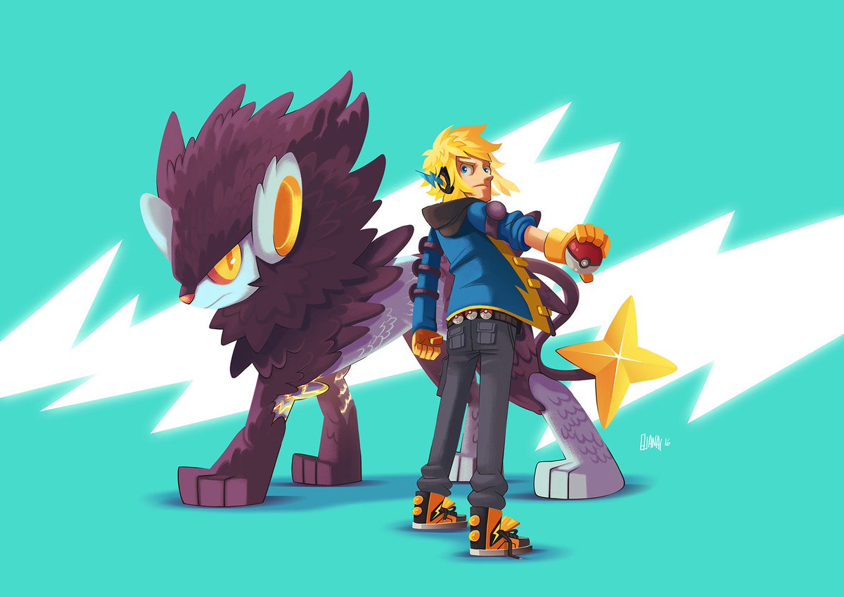 Pokemon Volkner And Luxray