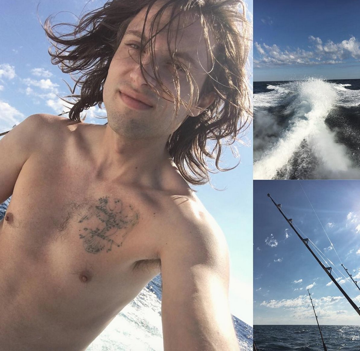 Memet shirtless on a boat. GangsterOfLove | Stern Show | Scoopnest