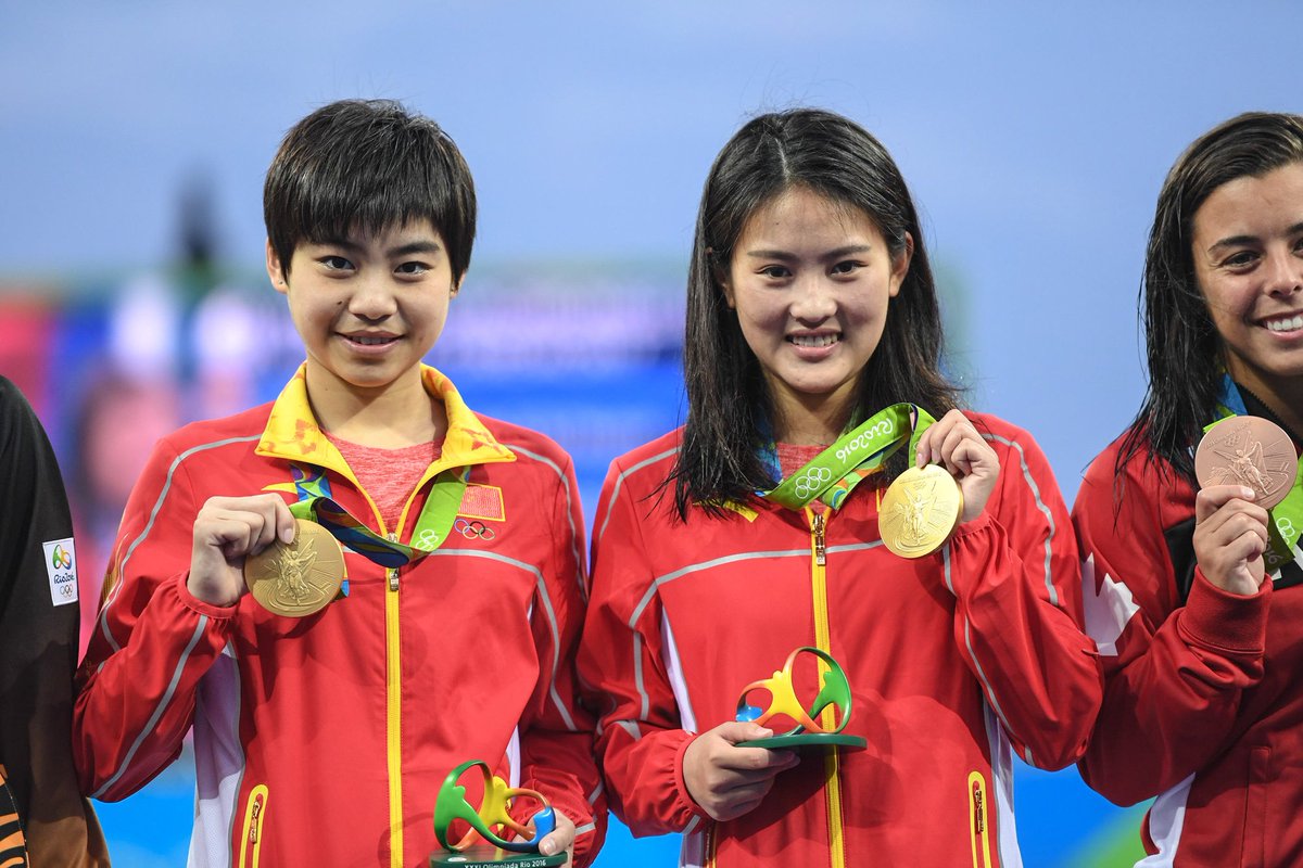 China's Chen Ruolin, Liu Huixia win gold in women's 10 meter ...