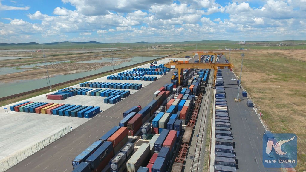 China's largest land port, Manzhouli, bordering Russia & Mongolia, sees ...