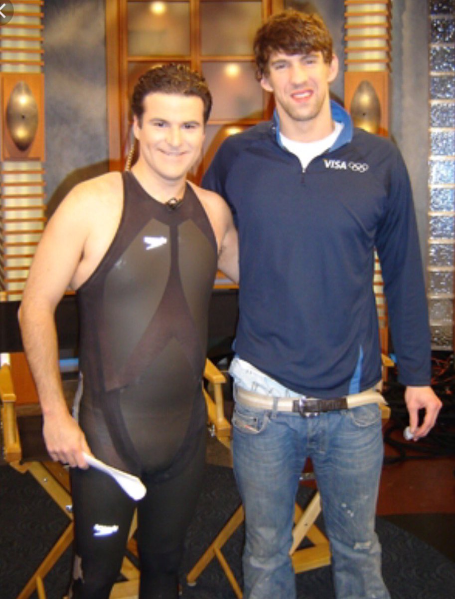 TBT to the time I surprised MichaelPhelps by wearing a full body Speedo ...
