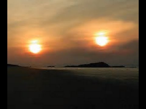 Are there TWO suns in the sky? Strange phenomenon caught on camera ...