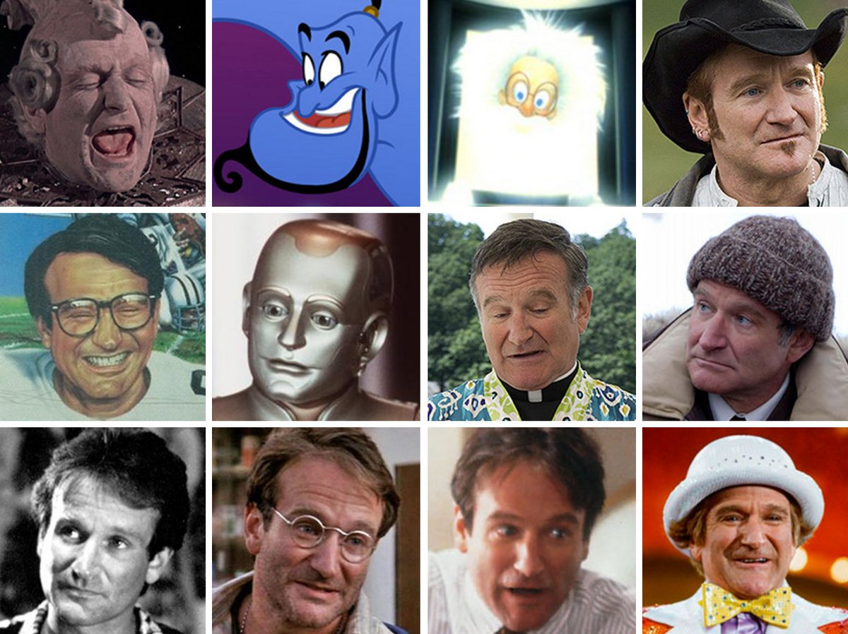 Robin Williams Characters Collage