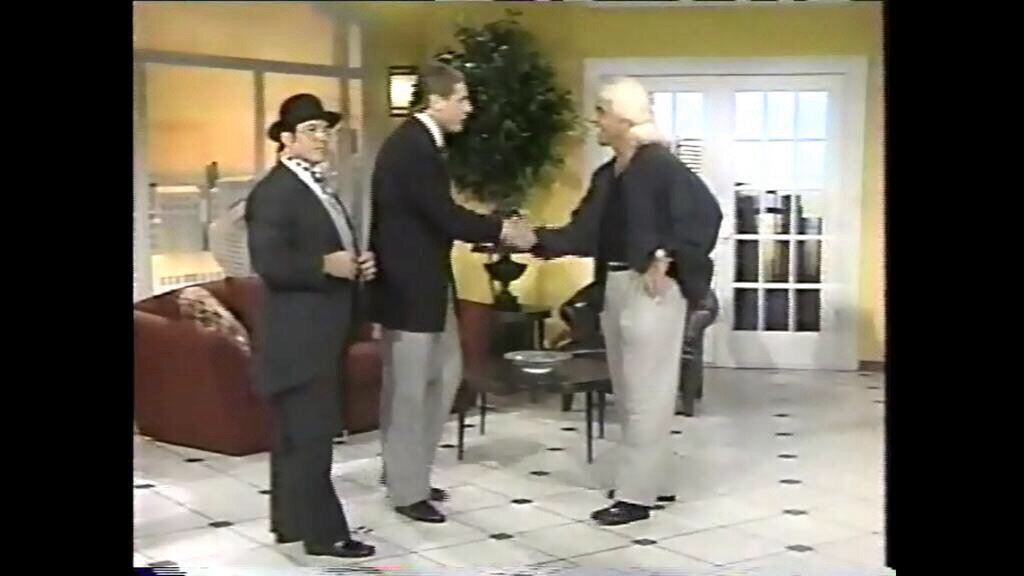 Me on the set of "A Flair For The Gold"94 in WCW.With Ric Flair & Bill ...