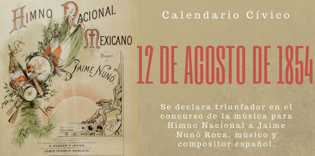 Vía @efemeridesmx: en 1854 se declara ganador a jaime nunó roca por la ...