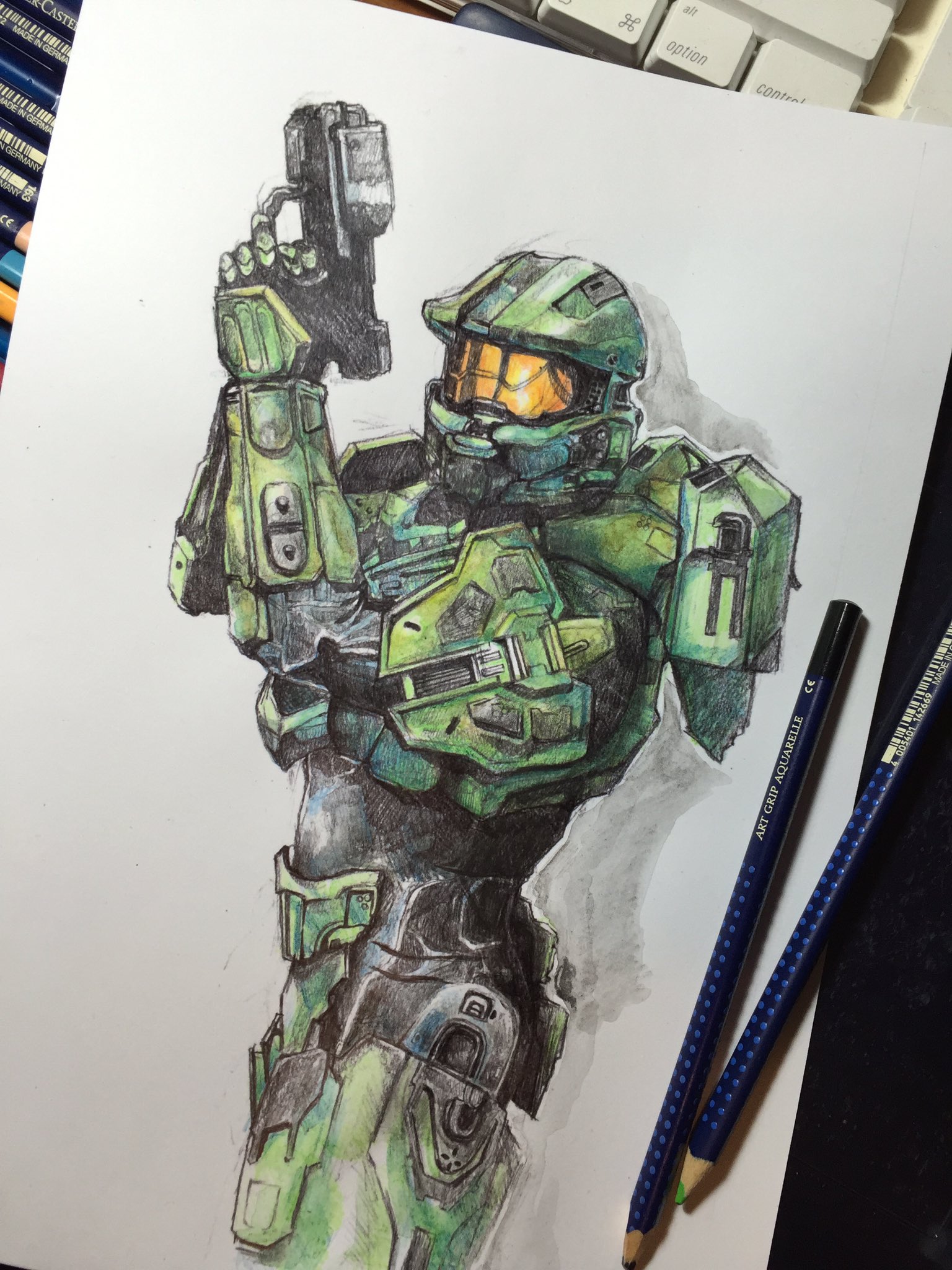 Master Chief Drawing Color