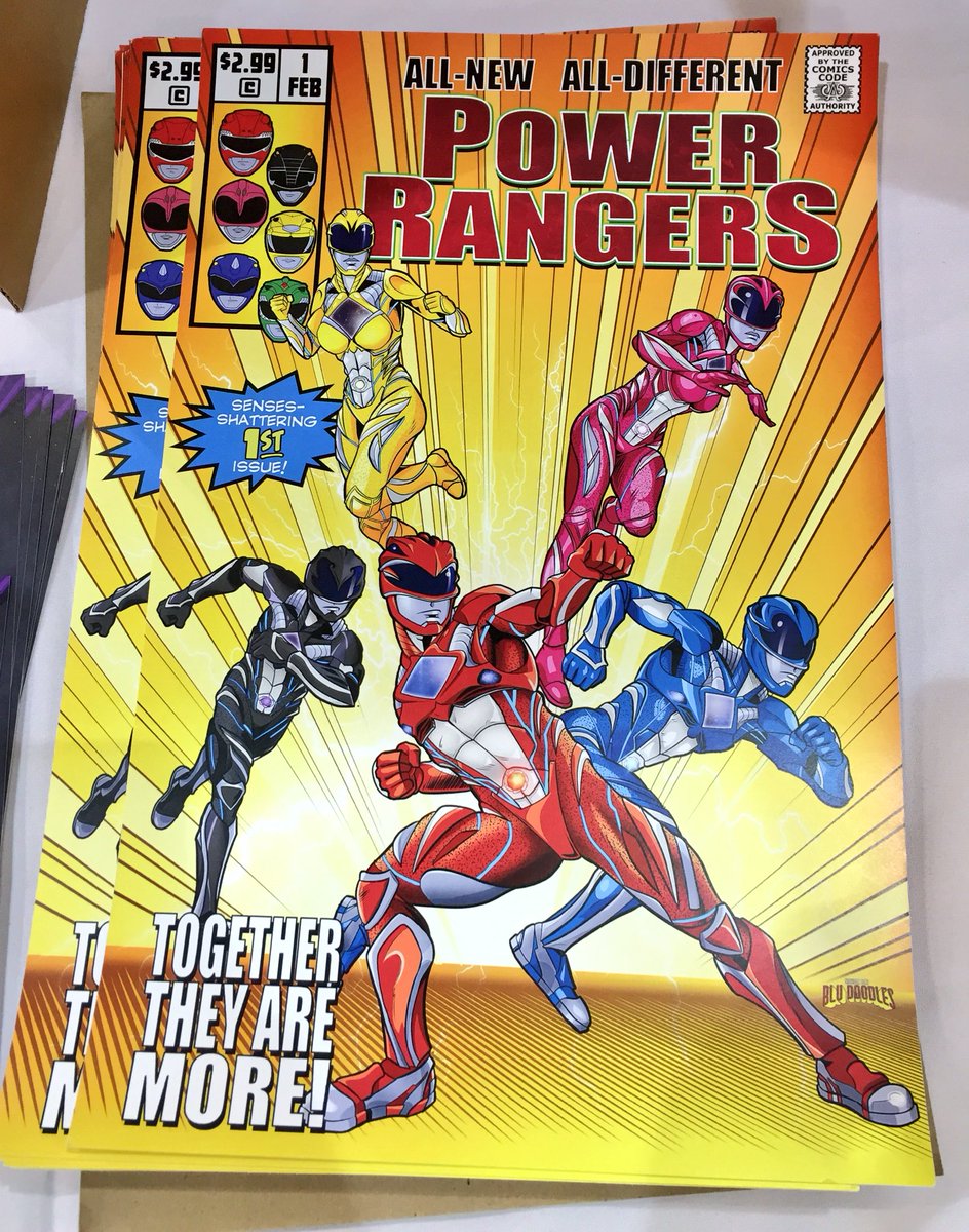 Homage cover: Power Rangers at Power Morphicon : r/comicbooks