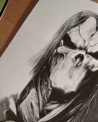 Darksiders Death Drawing