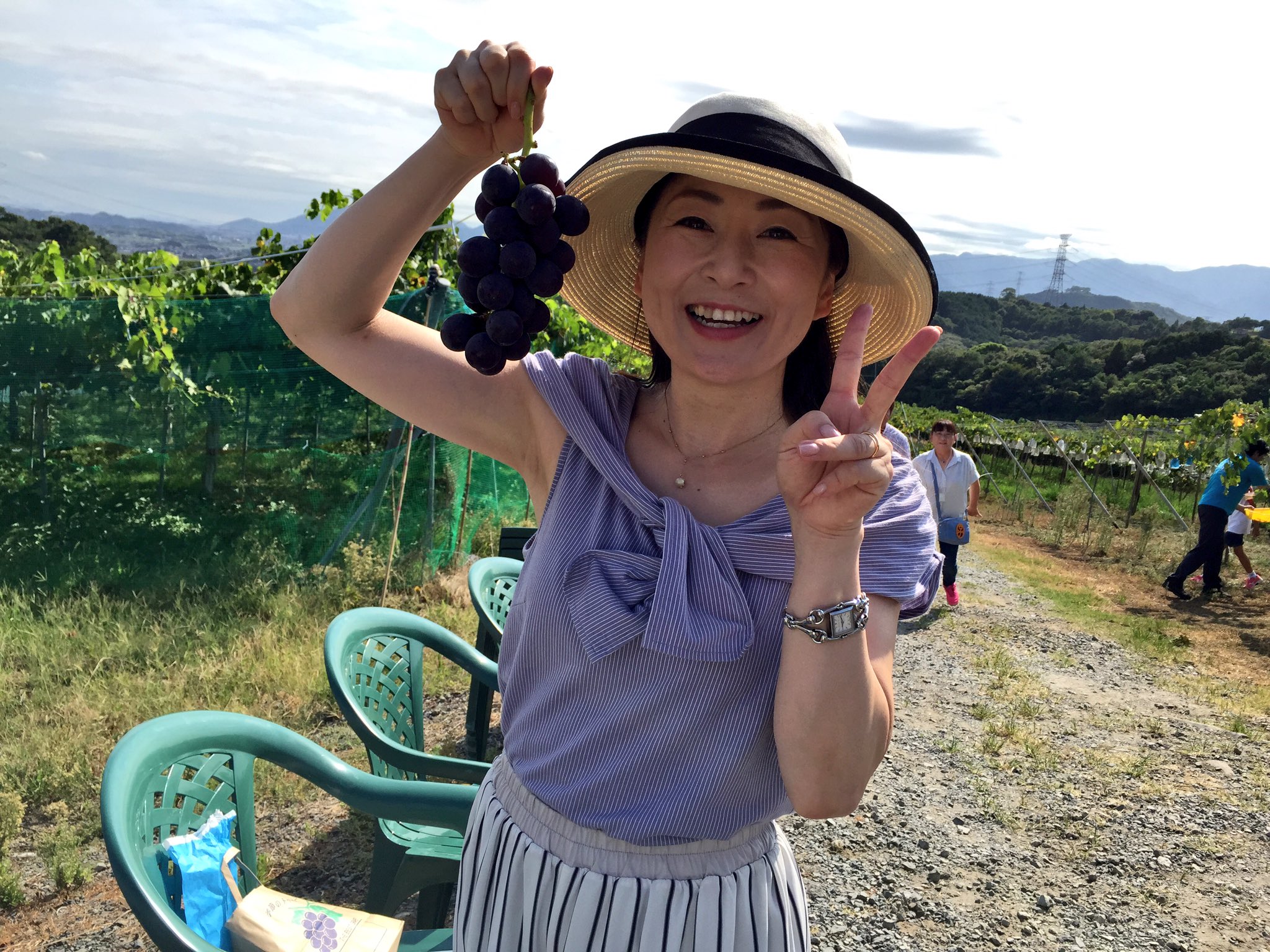 KBCラジオ パオ～ン on Twitter: "巨峰狩りナウ！です！#kbc_paon #バスツアー #巨峰狩り 🍇🍇🍇…