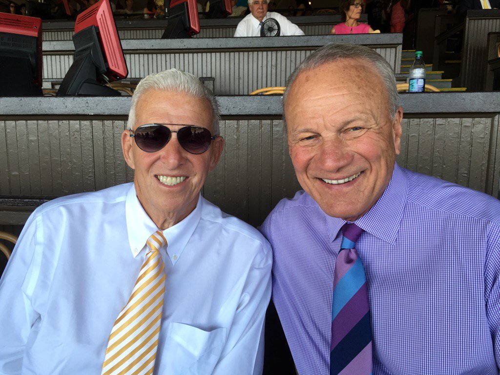 Image: - Barry Switzer and Bill Parcells hanging in Saratoga Springs ...