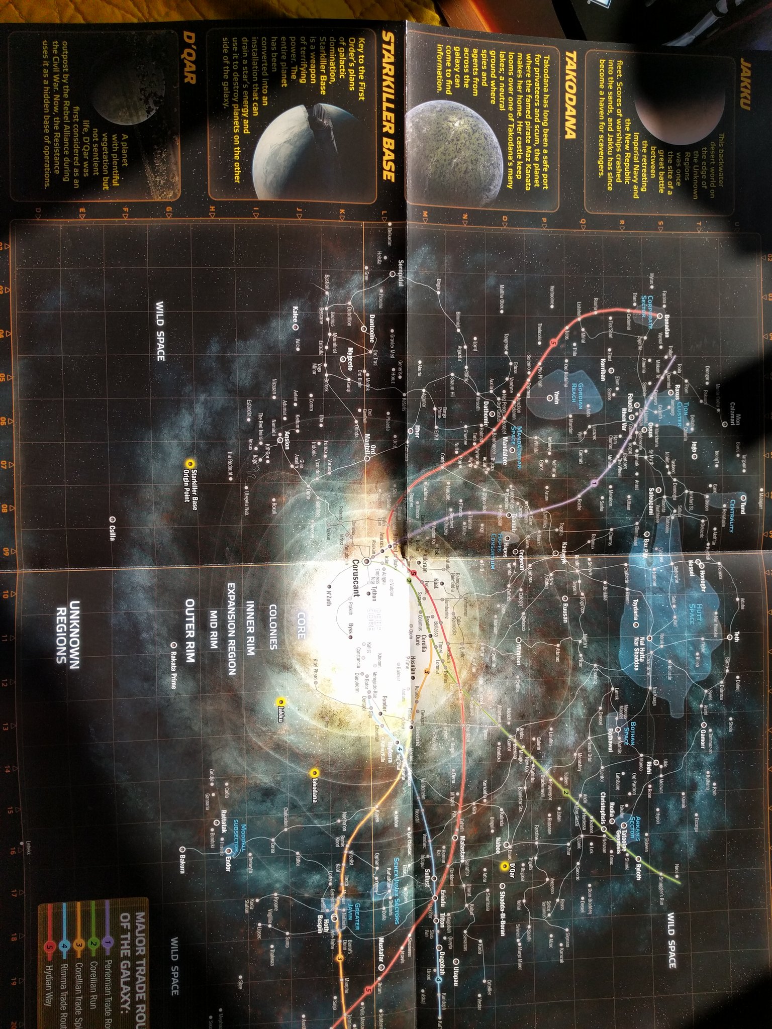 Star Wars Map Poster