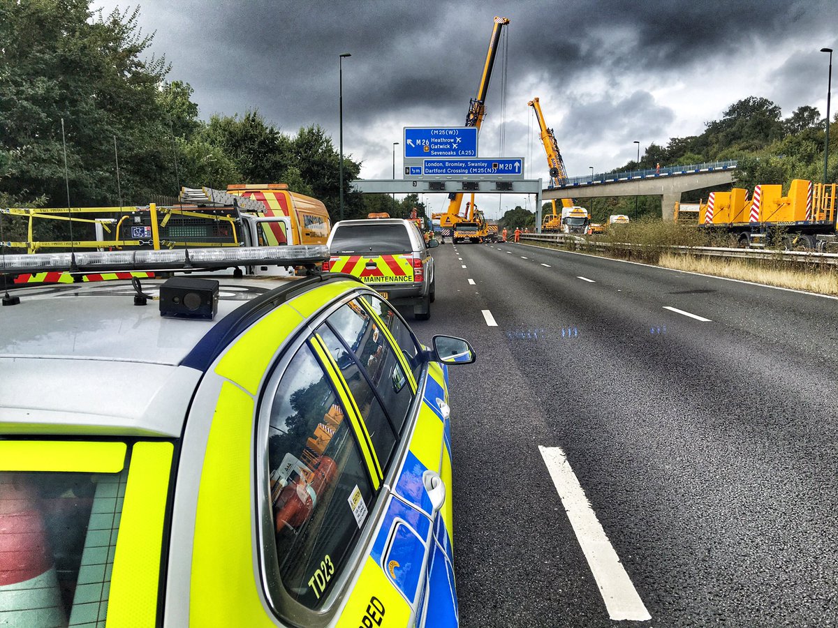 Work to reopen M20 continues after bridge collapse | Meridian - ITV News