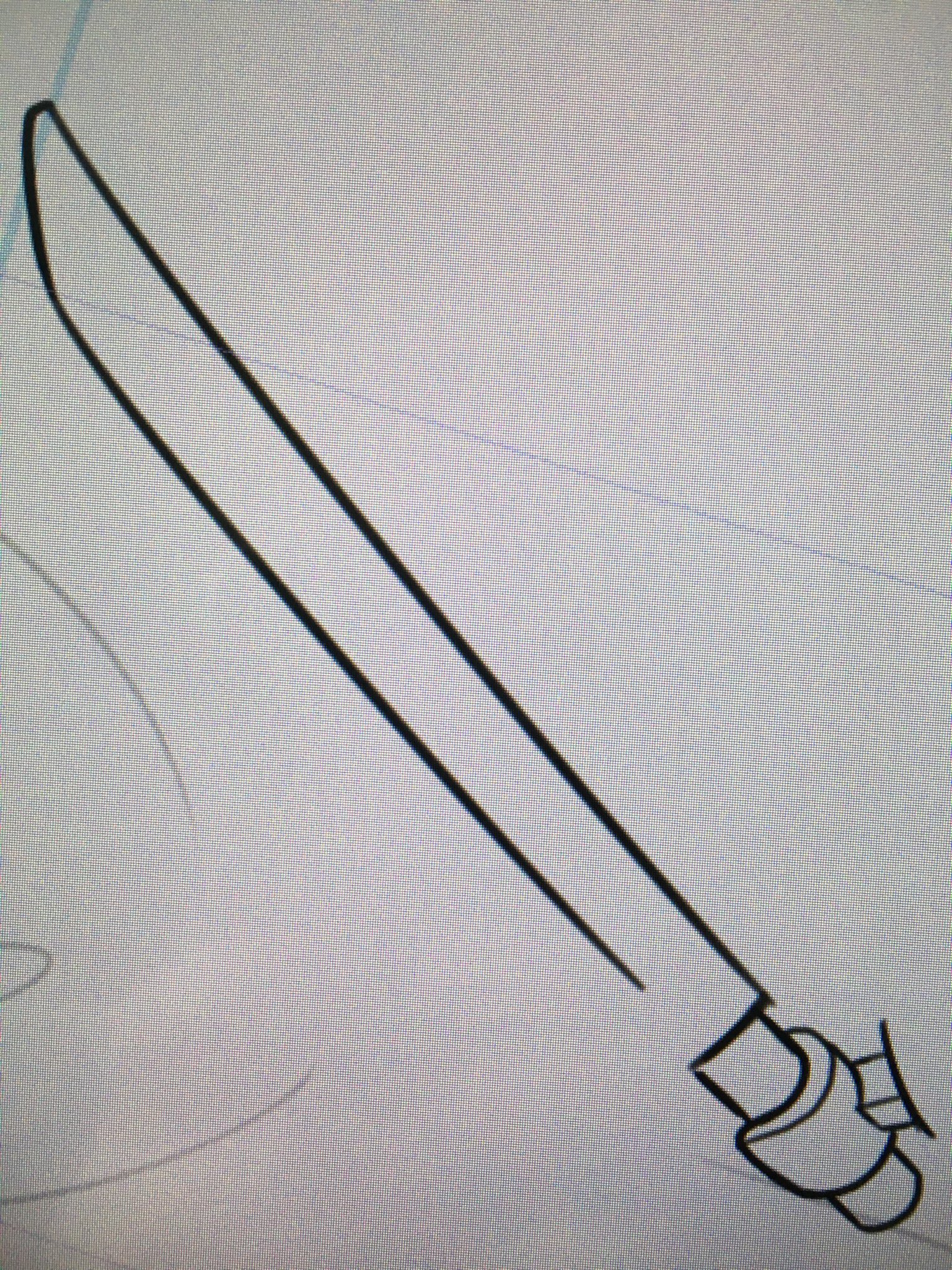 How To Draw A Sword On Fire Step By Step