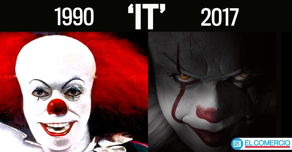 La intimidante apariencia del payaso pennywise en el remake de #it ...