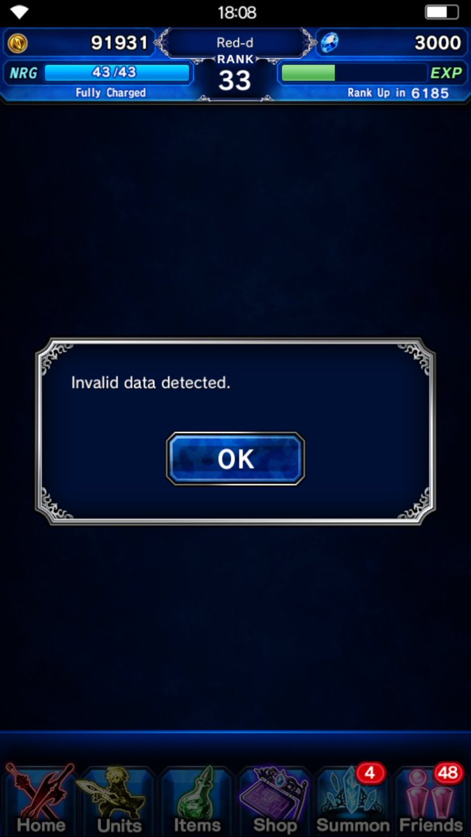 Invalid data detected (fixed) : r/FFBraveExvius