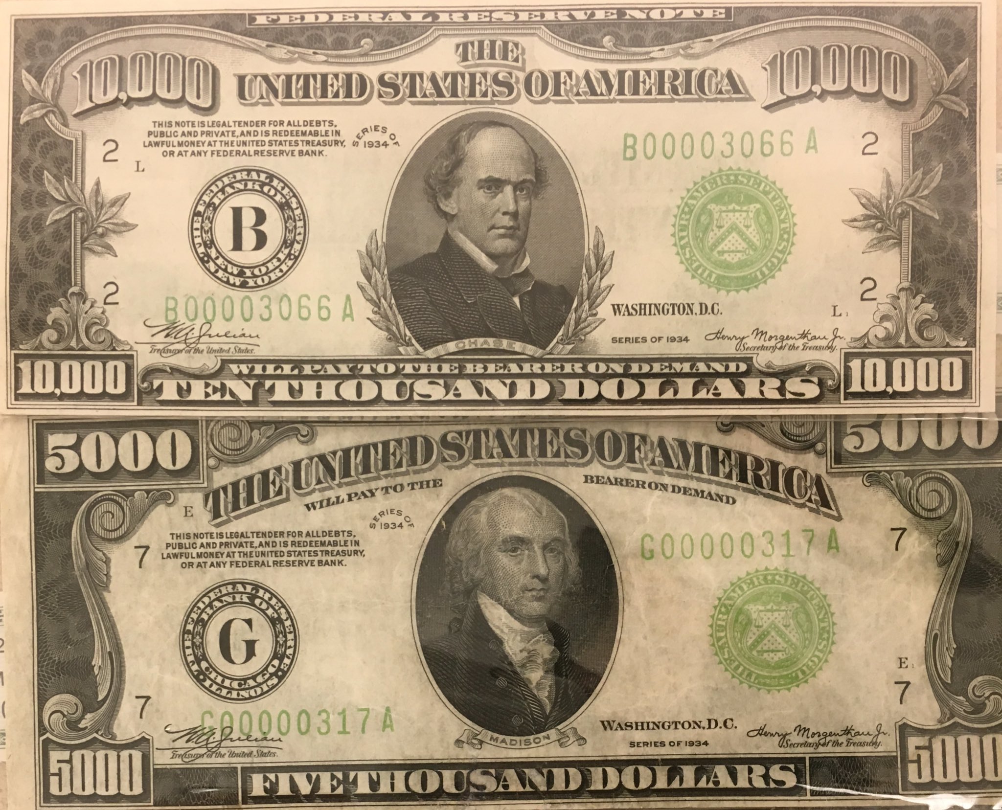 Real 10000 Dollar Bill