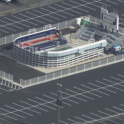 : Mini Mile High Stadium is almost complete! The replica stands on th...