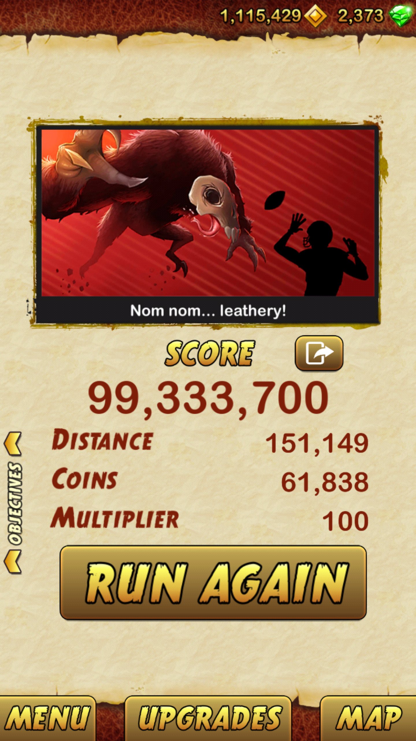 Temple Run 100 Million