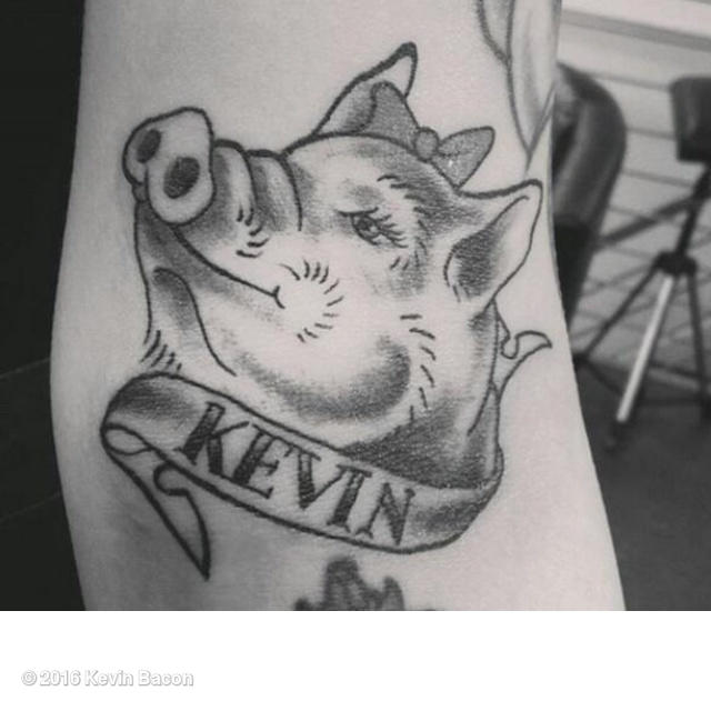 Kevin Bacon Arm Tattoo
