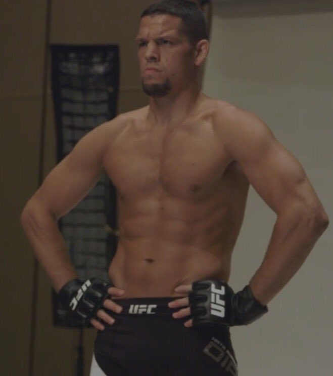 Pic: Full Camp Nate Diaz has abs on abs and he looks ready for UFC 202 ...