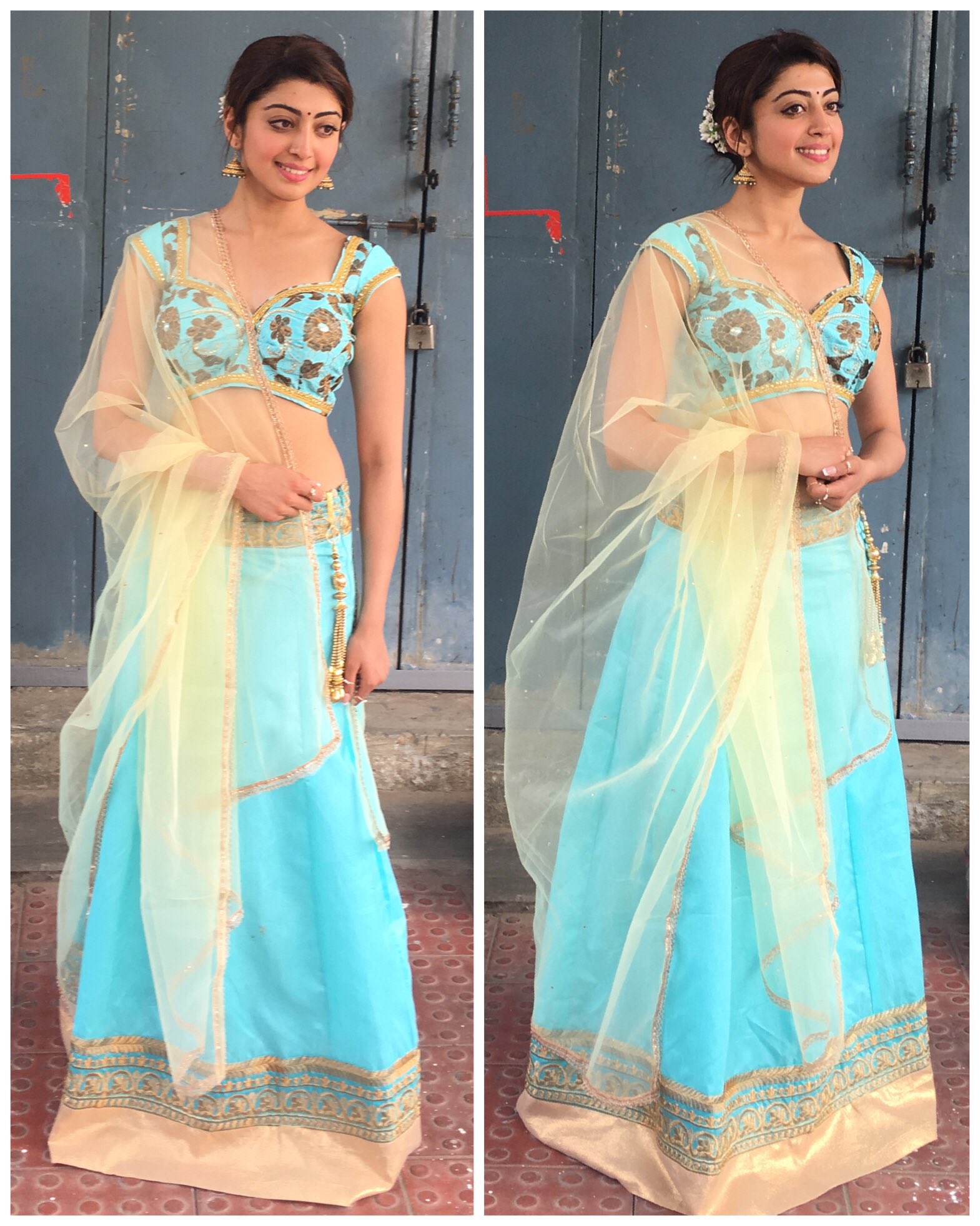 Pranitha Subhash In Half Saree