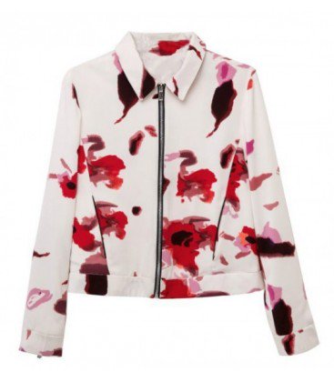 Structured Short Jacket In Blurred Print #streetstyle #streetfashion ...