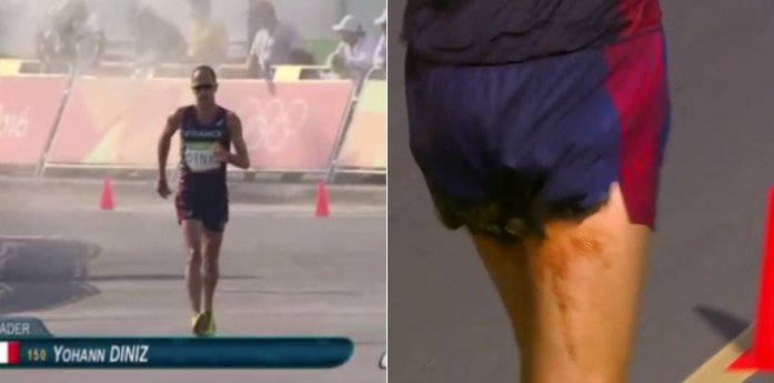 A French race walker just pooped his pants during a 50k Olympic final ...