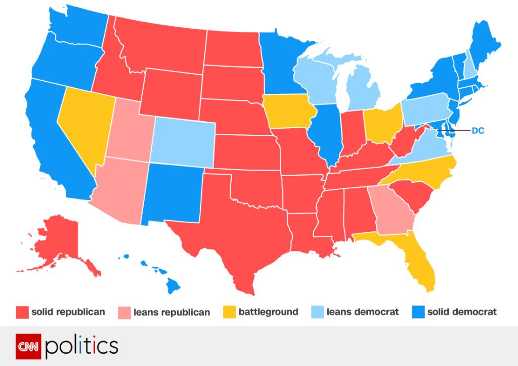 CNN's electoral map shifts toward Hillary Clinton | CNN Politics ...