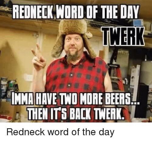 Redneck Word Of The Day Twerk