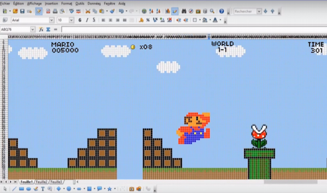 Super Mario: Take a Look at 'Super Mario Bros.' Recreated in an Excel ...