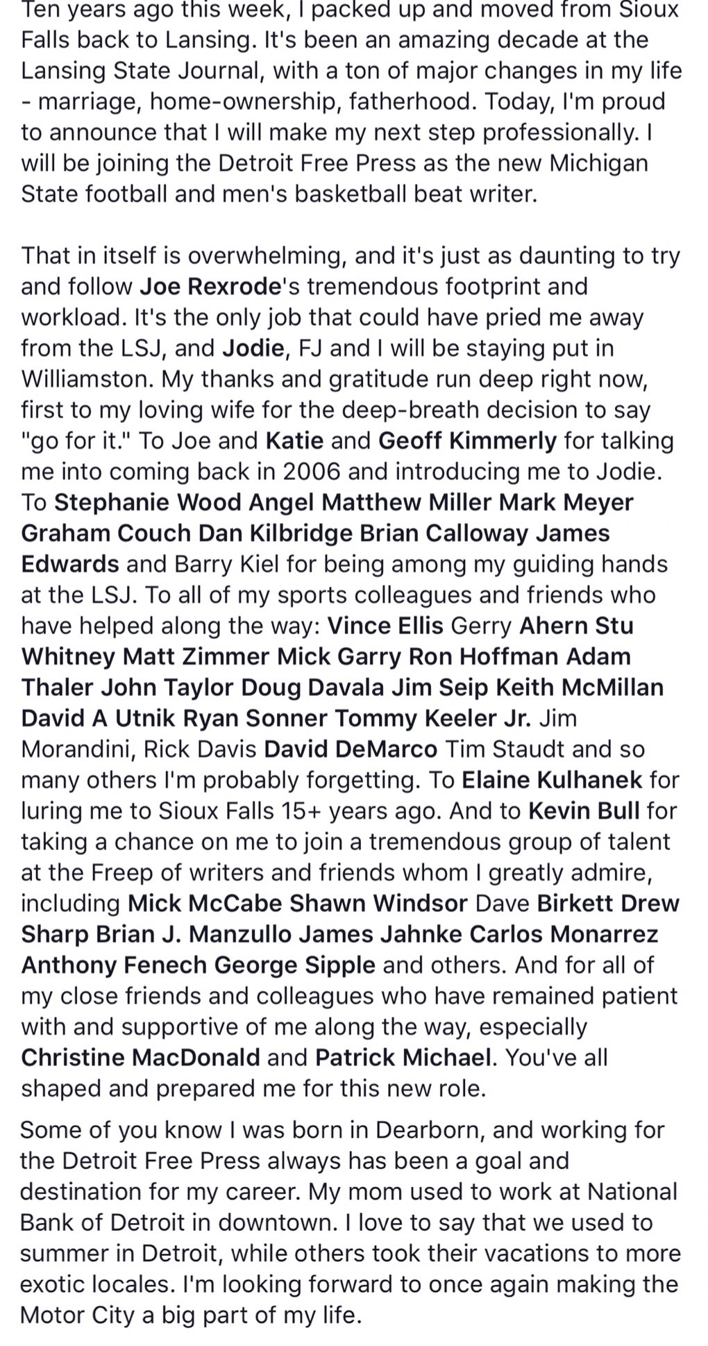 Chris Solari named Michigan State beat writer