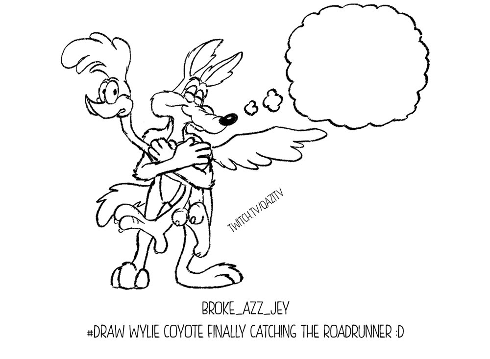 Wile E Coyote Coloring Page