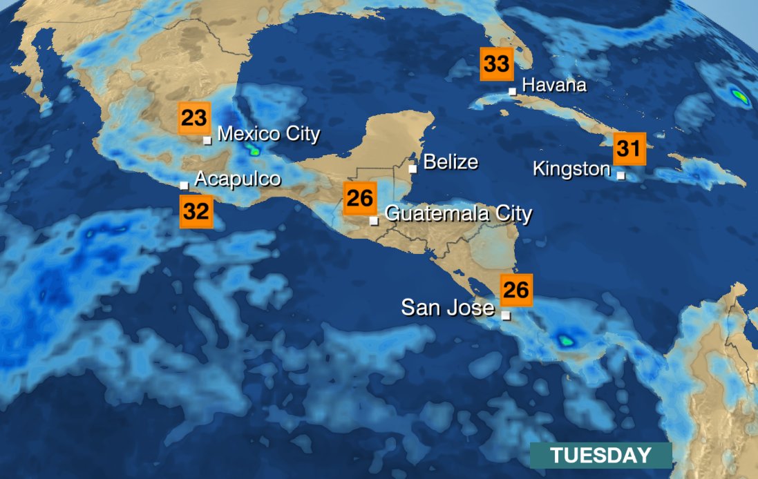 CENTRAL AMERICA: heavy rain poss from Nicaragua to Panama over next few ...