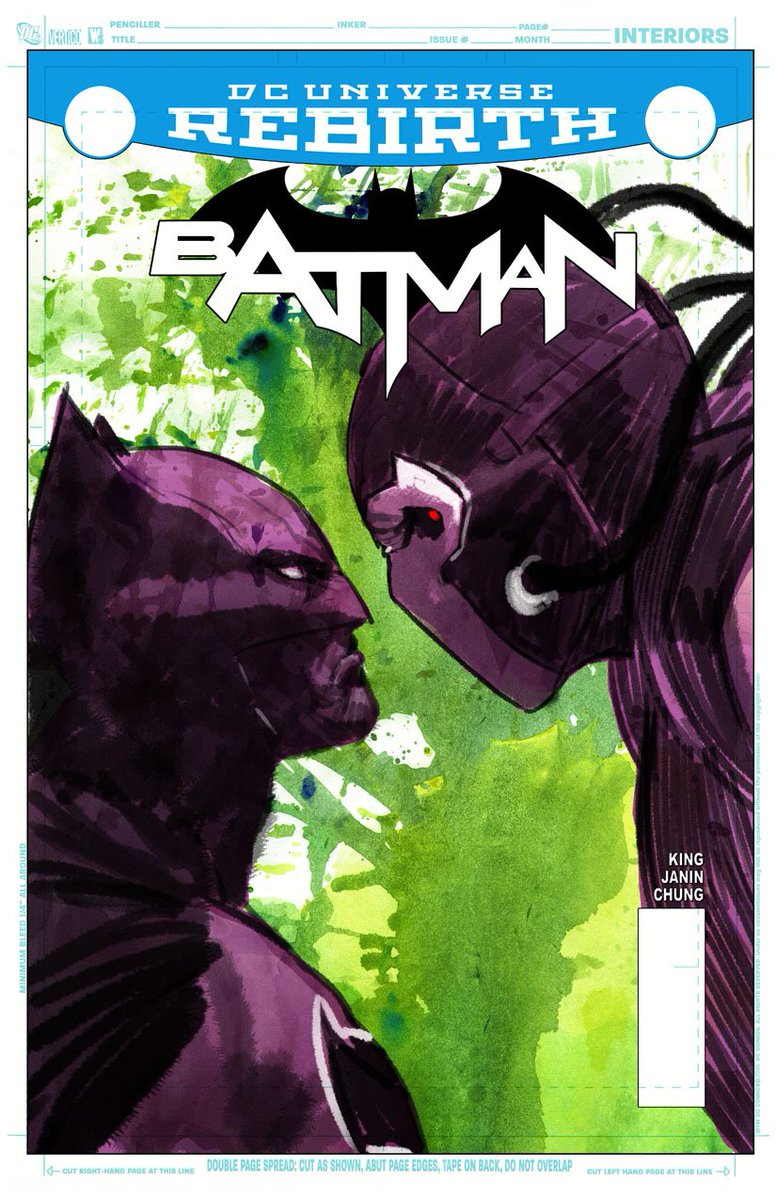 「My first pages for #Batman Rebirth #1! 」Mikel Janínの漫画