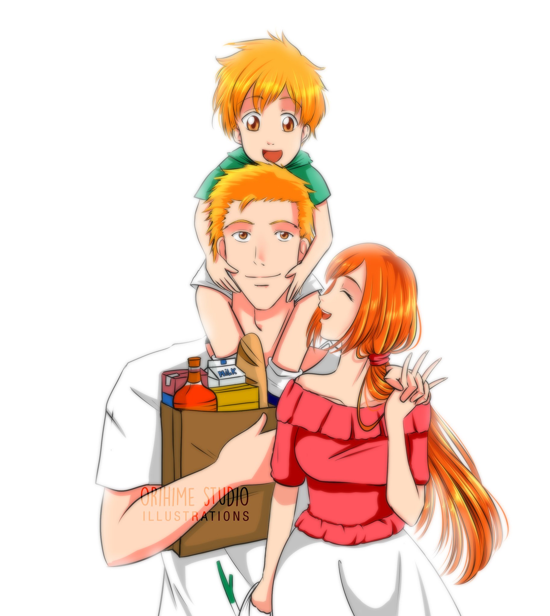 Ichigo And Orihime Family
