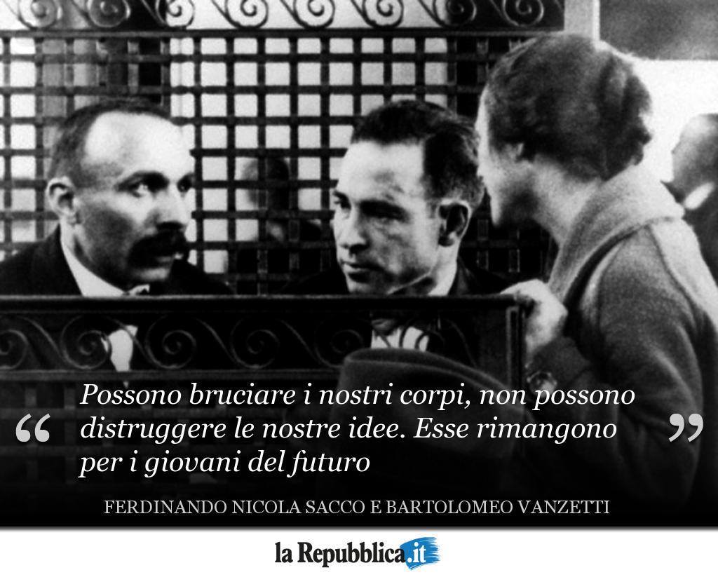 Ferdinando Nicola Sacco And Bartolomeo Vanzetti