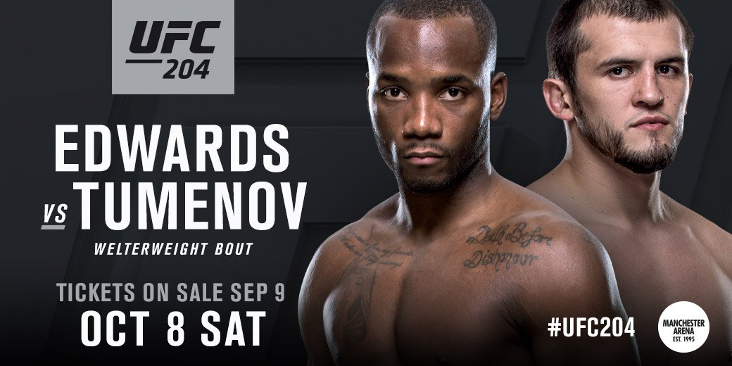 Leon Edwards vs. Albert Tumenov added to UFC 204 : r/MMA