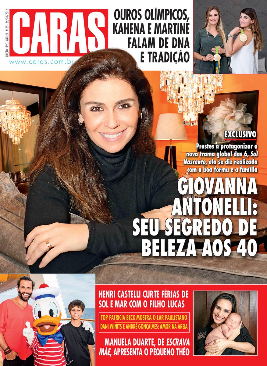 Na revista CARAS desta semana: As lições de vida de gio_antonelli ...