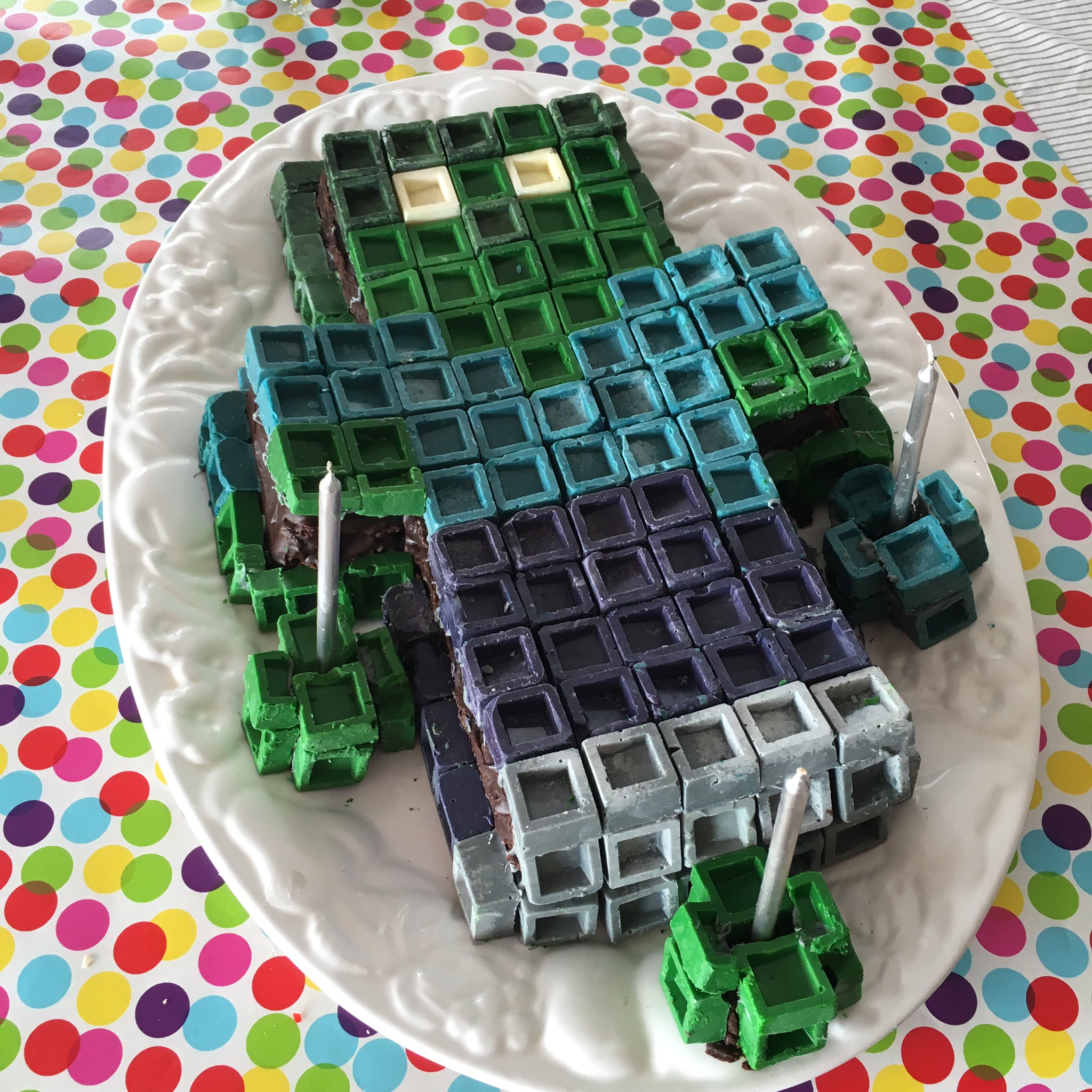 Minecraft Herobrine Cake