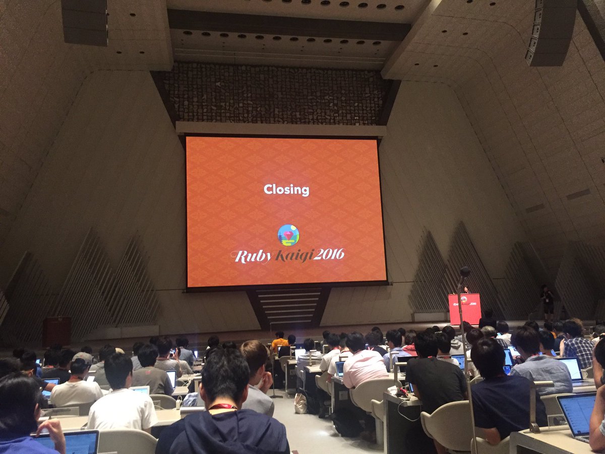 京都開催大成功 RubyKaigiは日本各地で開催できる！ #rubykaigi 2016 クロージング - Togetter [トゥギャッター]