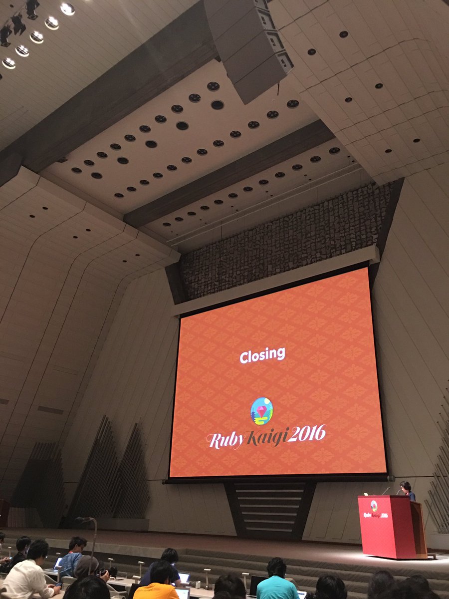京都開催大成功 RubyKaigiは日本各地で開催できる！ #rubykaigi 2016 クロージング - Togetter [トゥギャッター]