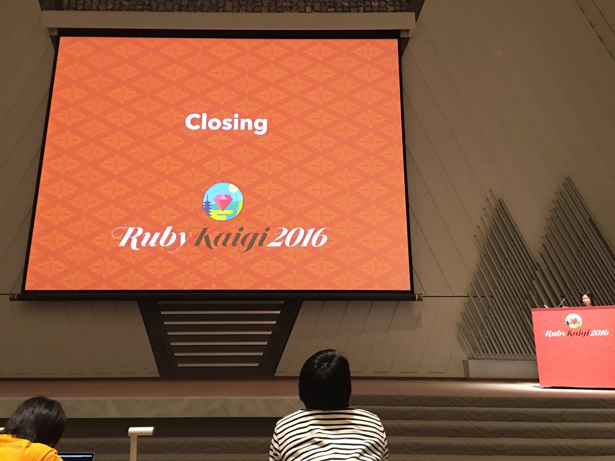 京都開催大成功 RubyKaigiは日本各地で開催できる！ #rubykaigi 2016 クロージング - Togetter [トゥギャッター]