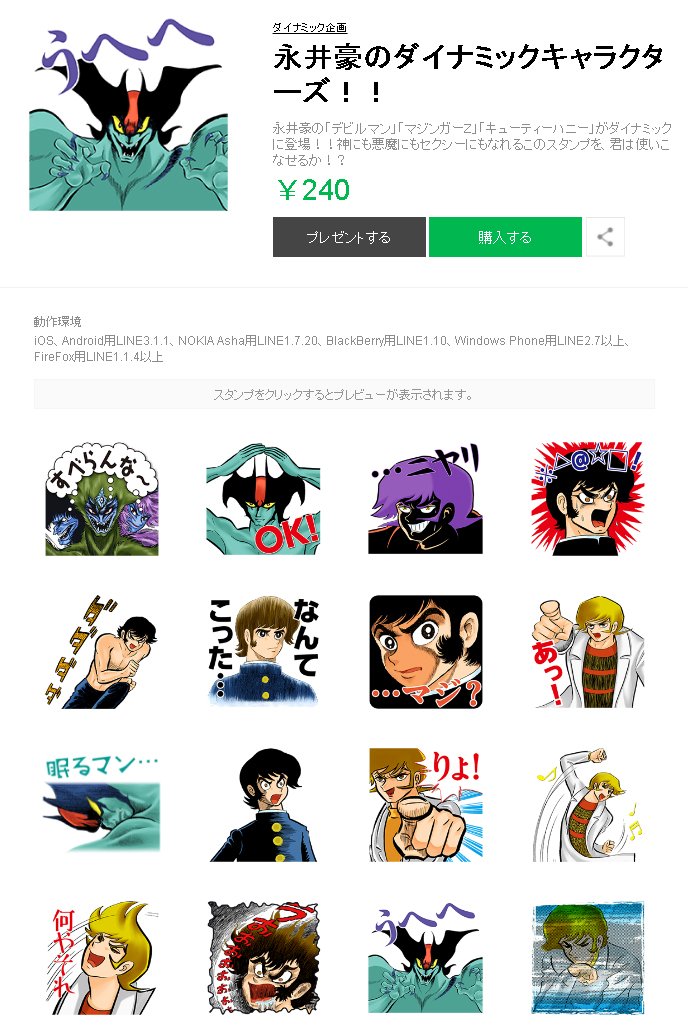 Go Nagai Characters