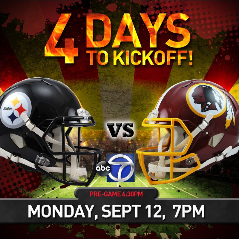 The countdown continues... We're just 4 days away!!! HTTR PITvsWAS MNF ...