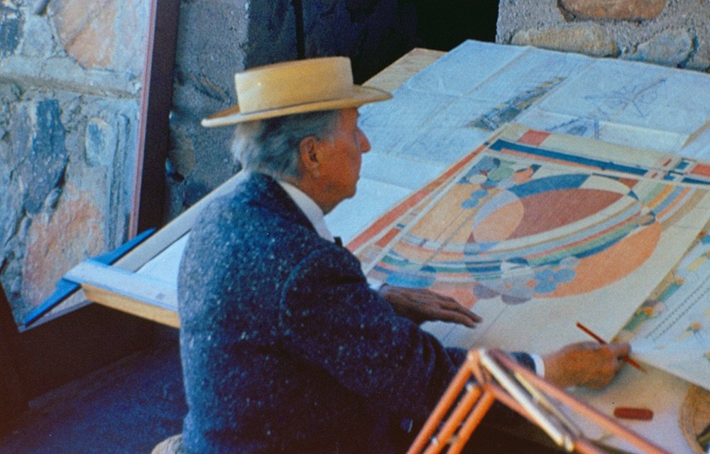 Frank Lloyd Wright Portrait Color