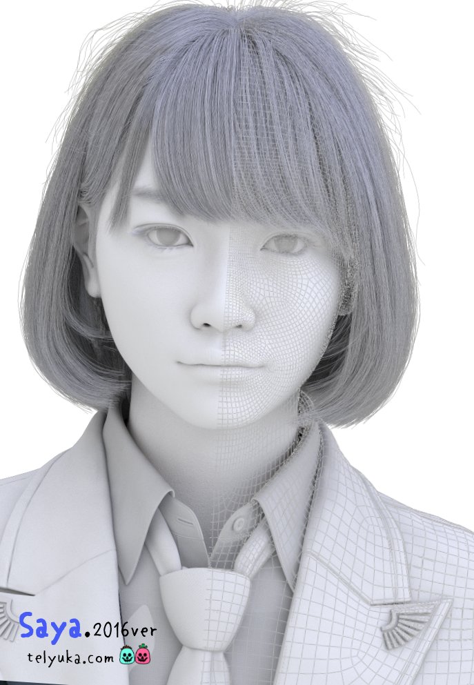 この子、人間じゃないの！？本物の女子高生に見える3DCG「Saya」が不気味の谷を超えた - Togetter