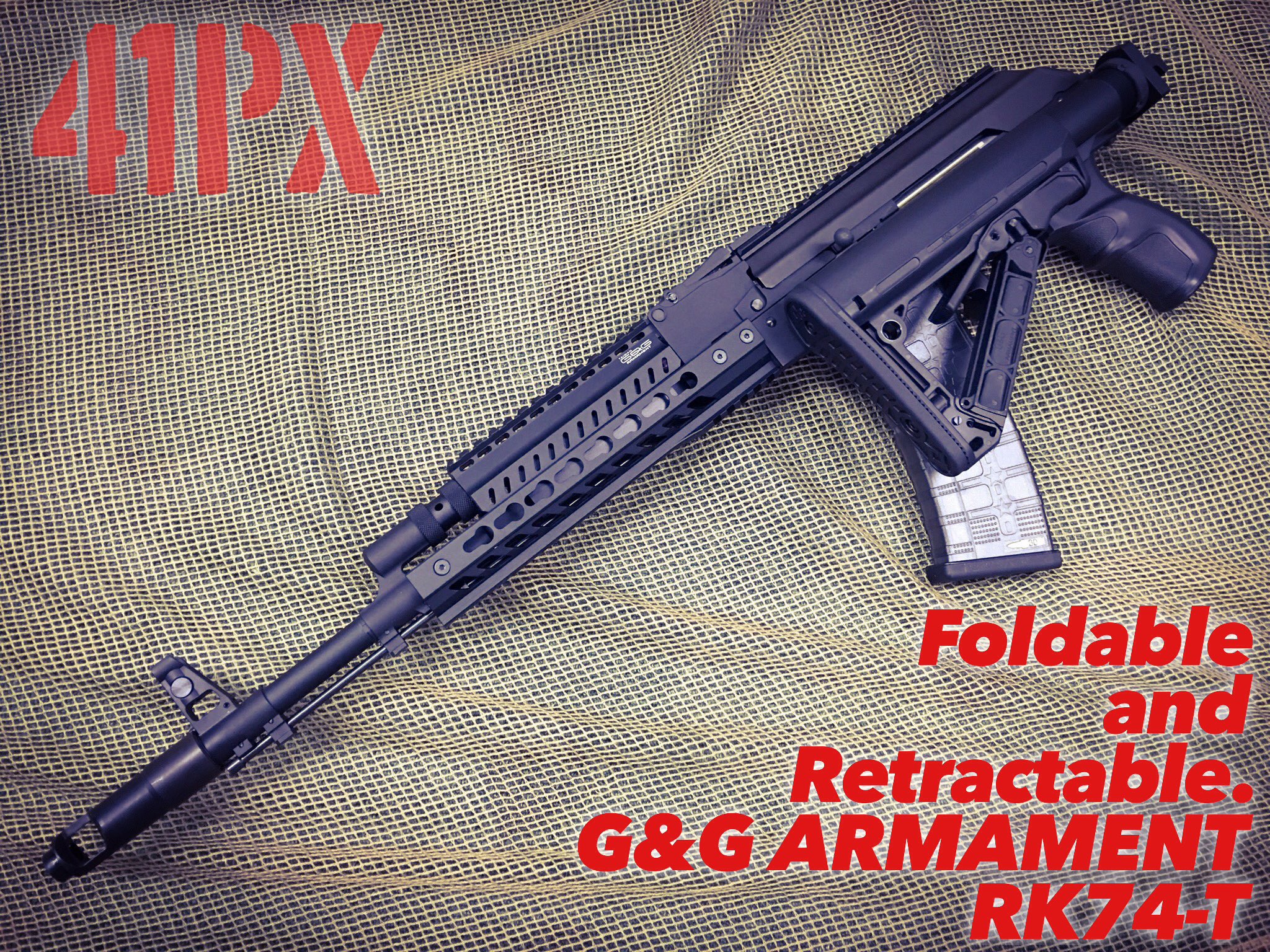 41PX on Twitter: "G&G RK74シリーズは長さで選べる3種類。全長940mm・最も長いRK74-Tはリトラクタブル ...