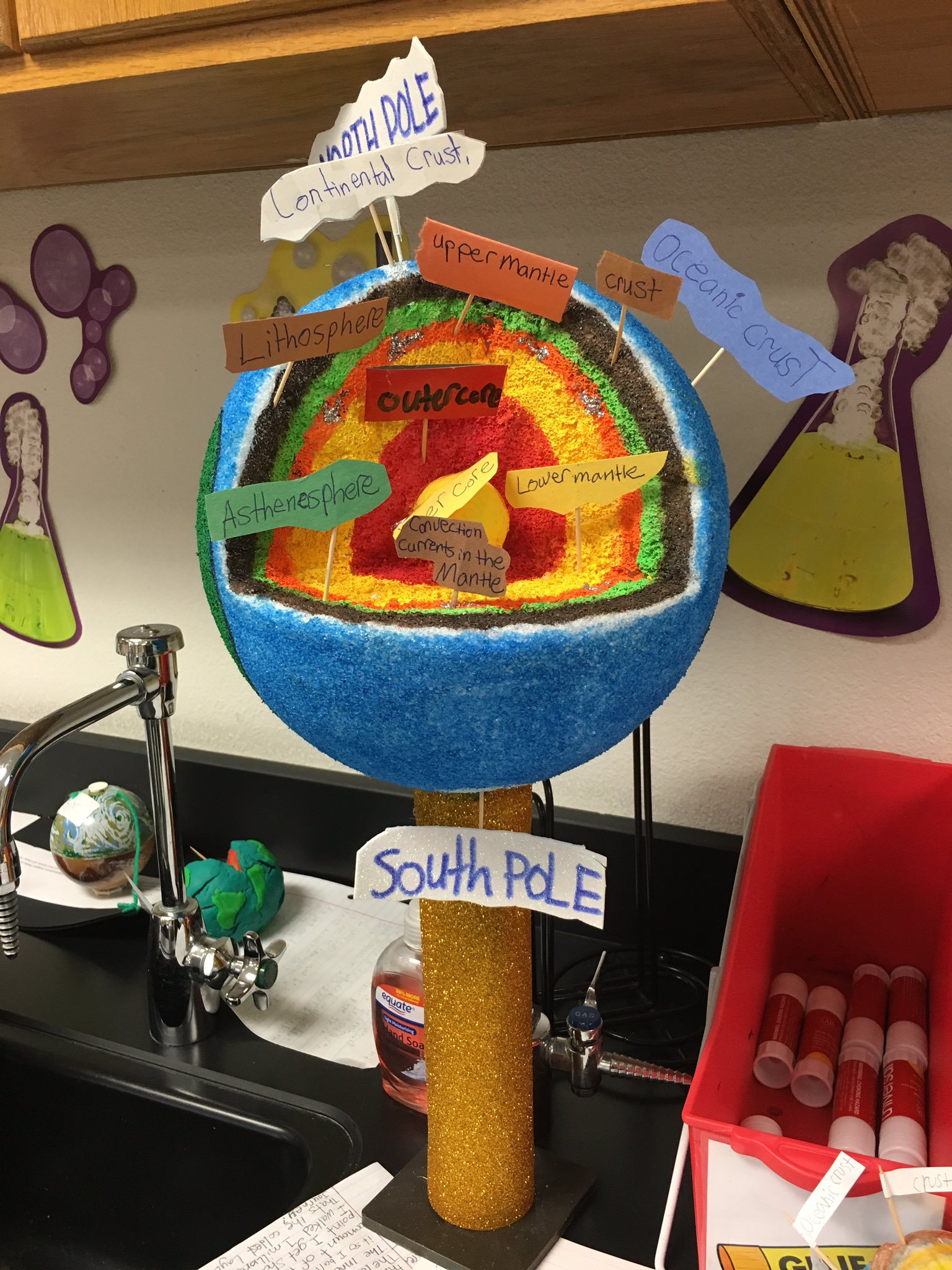 Sample Of 3d Model Of Earth Layers